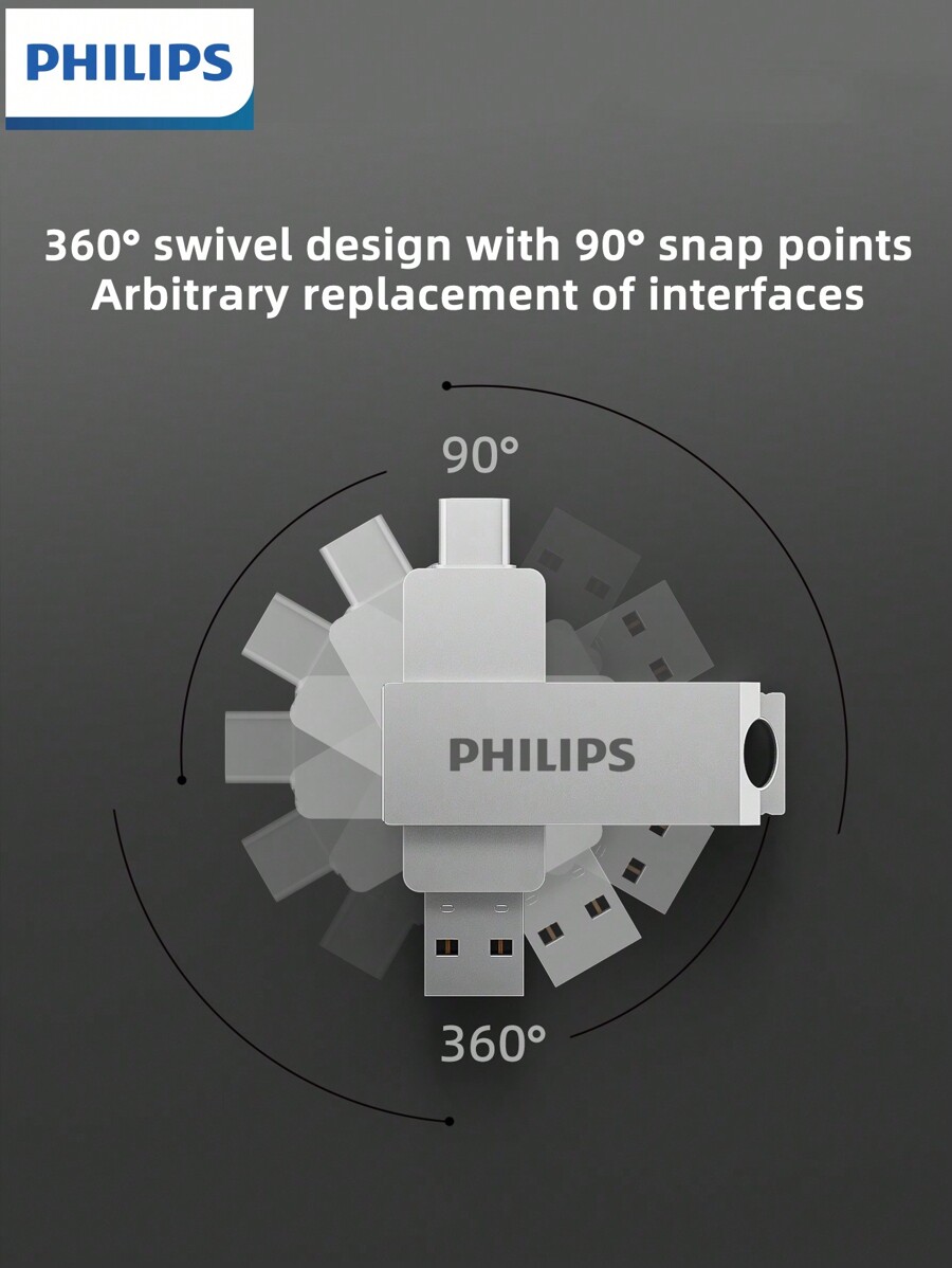 PHILIPS PHILIPS 64GB USB Flash Drive USB 2.0 Thumb Drives Jump Drive ...