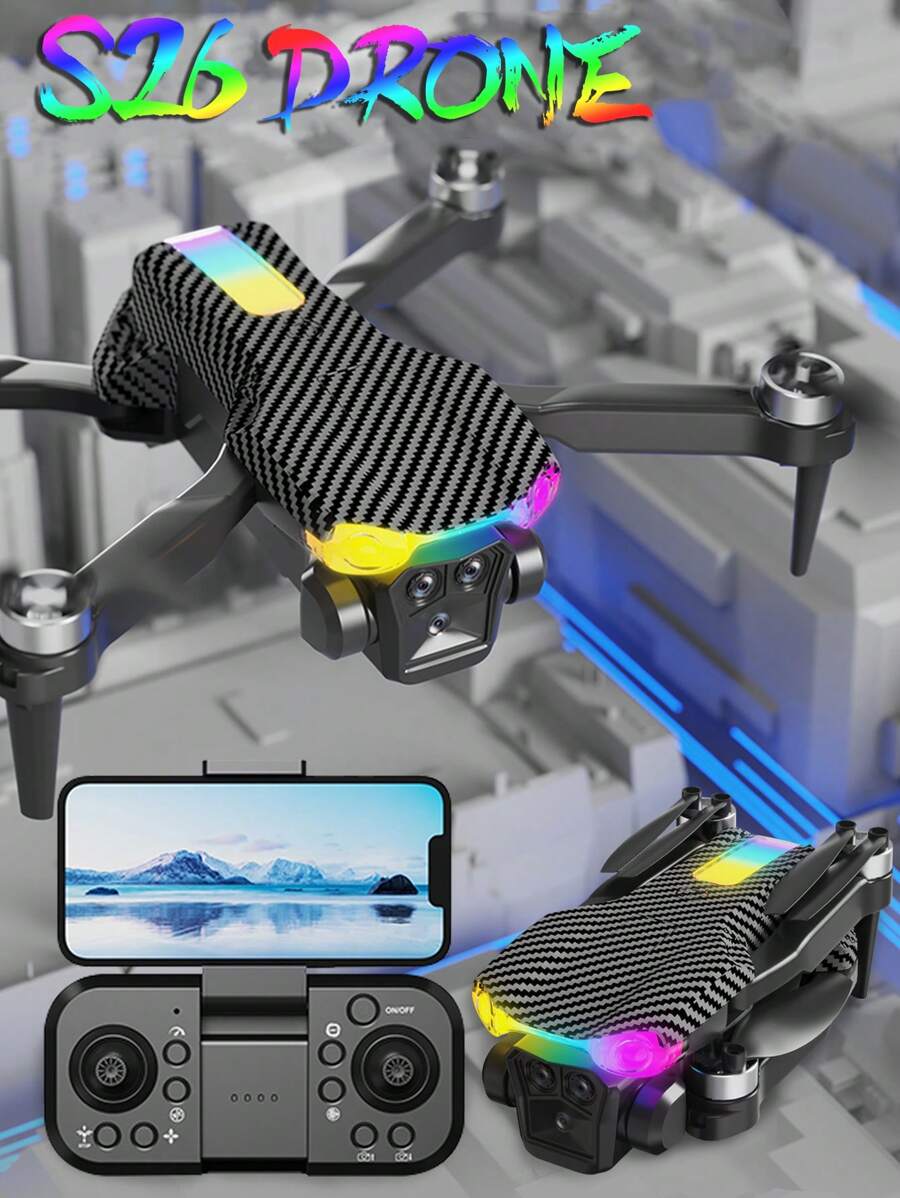 S26, Drone, Câmera Dupla de Alta Definição, Fotografia Aérea ...