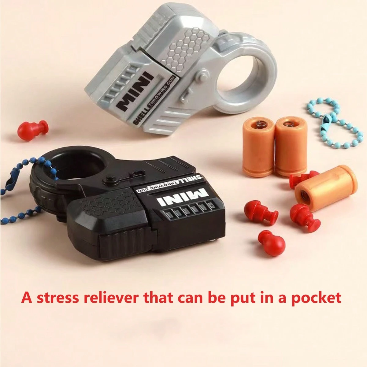 New Mini Finger Stress Relieving Rotating Turret Style Spinning Gun Toy ...