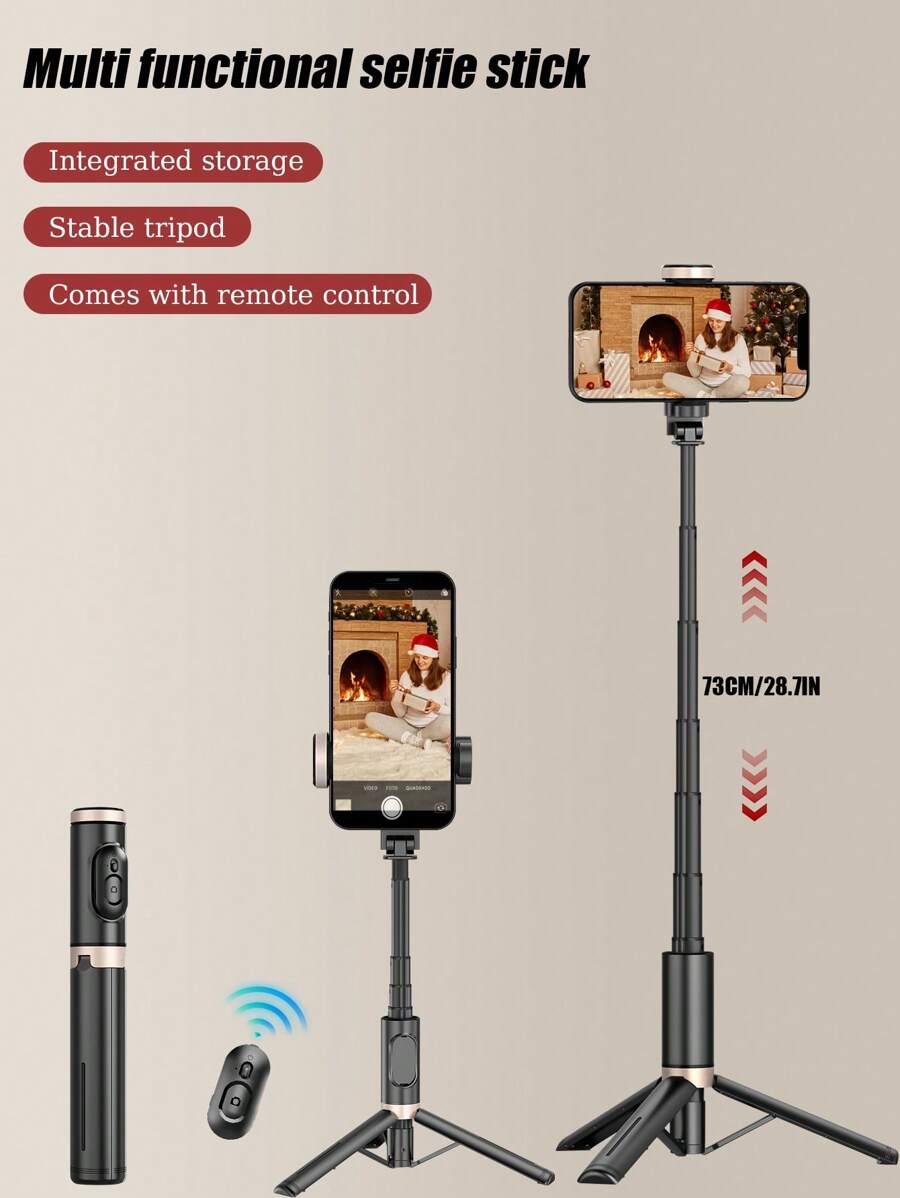 Portable Aluminum Phone Selfie Stick, Expandable Phone Tripod ...