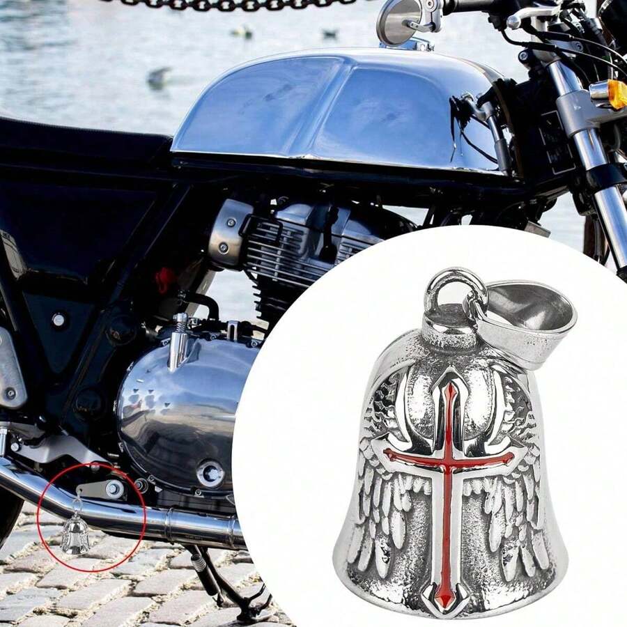 Motorcycle Bell Guardian Angel Ride Cycling Bell Chains Accessories ...