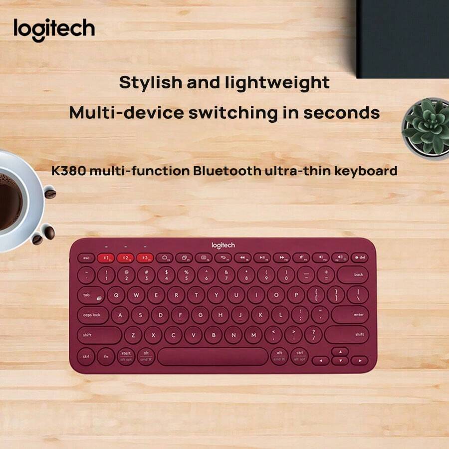 Logitech Wireless Bluetooth Keyboard K380, Fashion Style, Portable ...