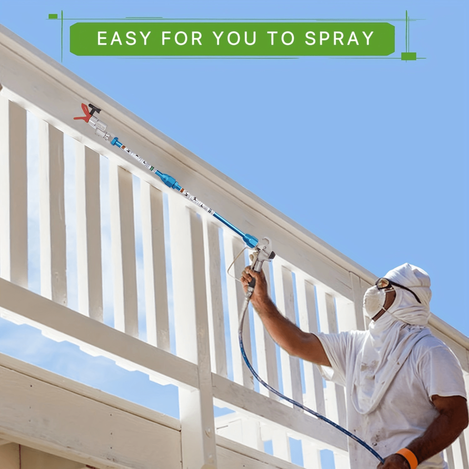 17 Piece Airless Paint Sprayer Gun Kit With Hose, Metal & Plastic ...