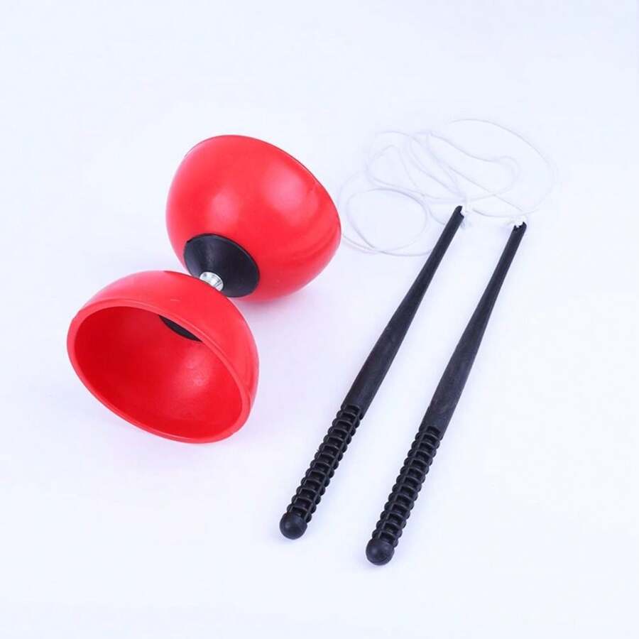 1 Pc Chinese Diabolo Chinese Yo-Yo Diabolo Toy Leather Bowl Soft ...
