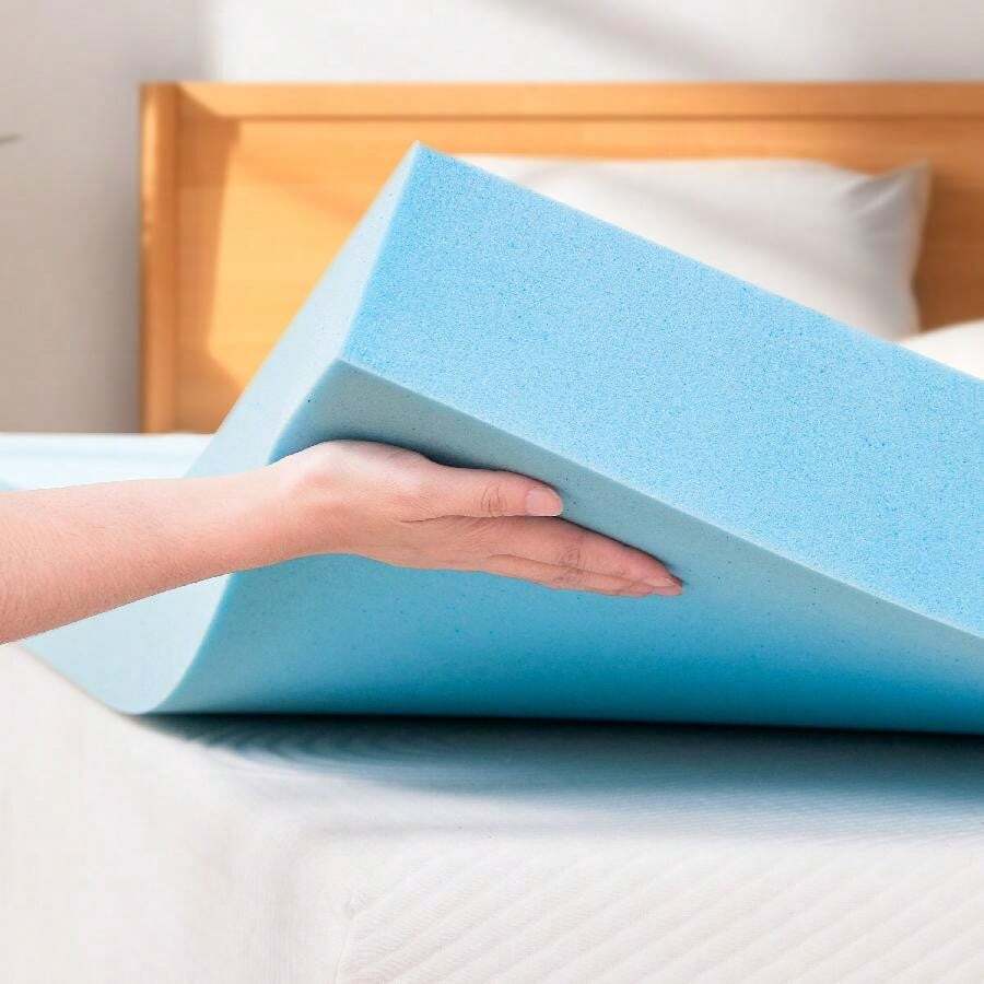 Subrtex 2 ,3 ,Or 4 Inch Memory Foam Mattress Topper Gel Infused ...