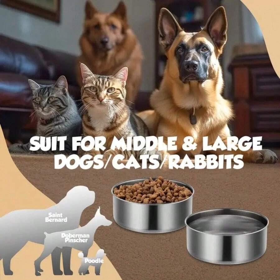 Stainless Steel Pet Bowls, Feeding And Drinking Bowls For Dogs, Cats ...