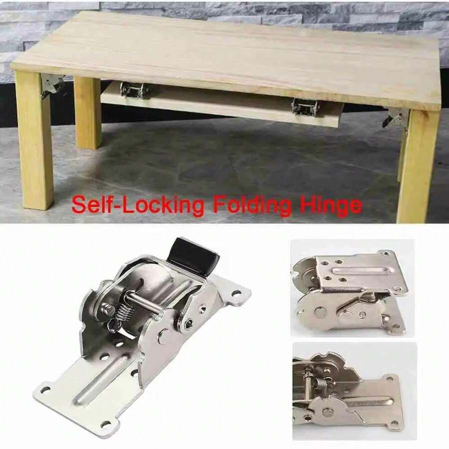 90 Degree Self-Locking Anti-Fold Hinges, Stainless Steel Furniture ...