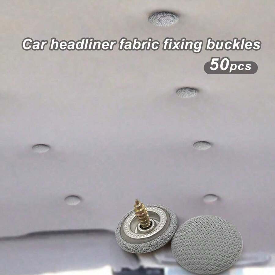 50pcs Grey Vehicle Headliner Repair Fix Clips, Car Roof Lining Sagging ...