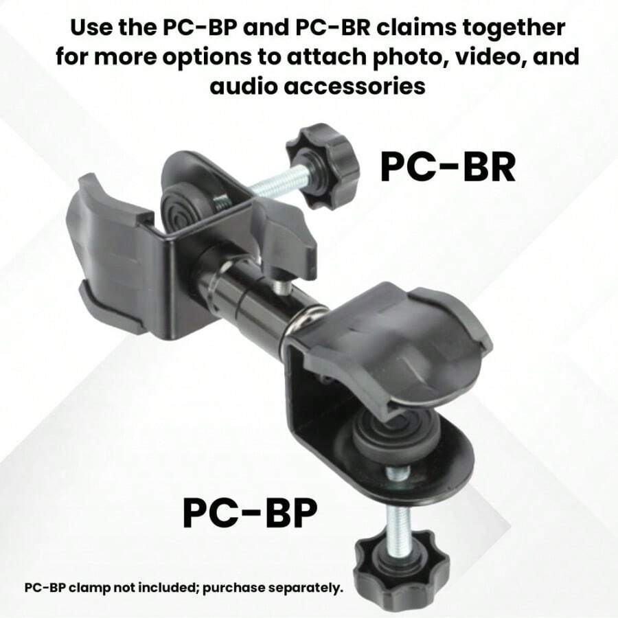 Impact Heavy-Duty Adjustable Pole Clamp With Baby Receiver Steel ...