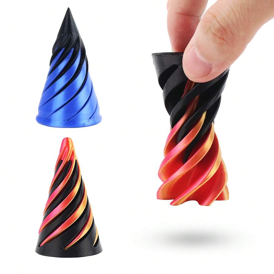 3D Printed Spiral Cone Desk Decor, Playable | SHEIN EUR
