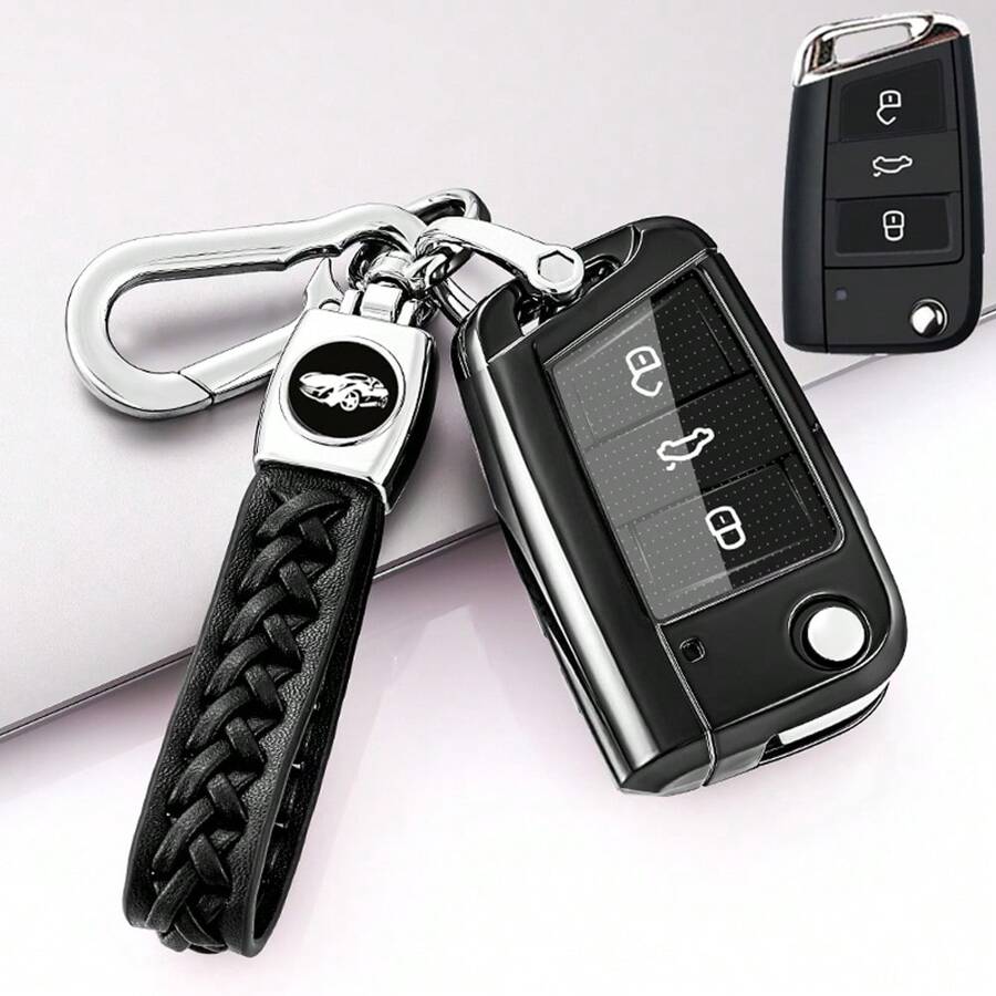 For VW Key Fob Cover, Premium Soft TPU Full Protection Key Fob Case VW ...