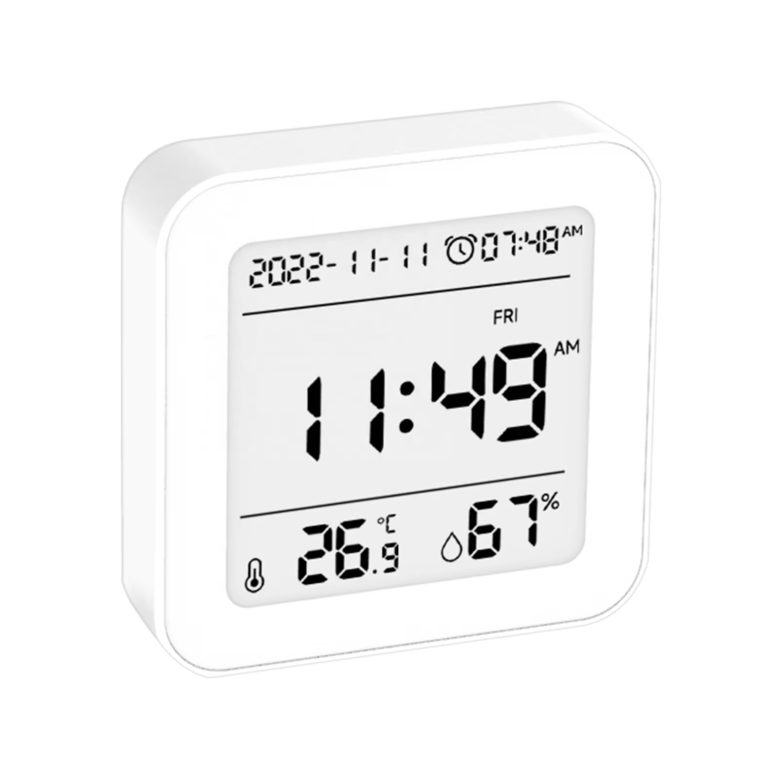 Digital Multi Thermometer Hygrometer Digital Wall Mounted Thermometer ...