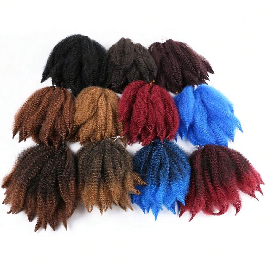 Afro Kinky Hair 8 polegadas 1 pacote Afro Kinky Twist Hair Afro ...