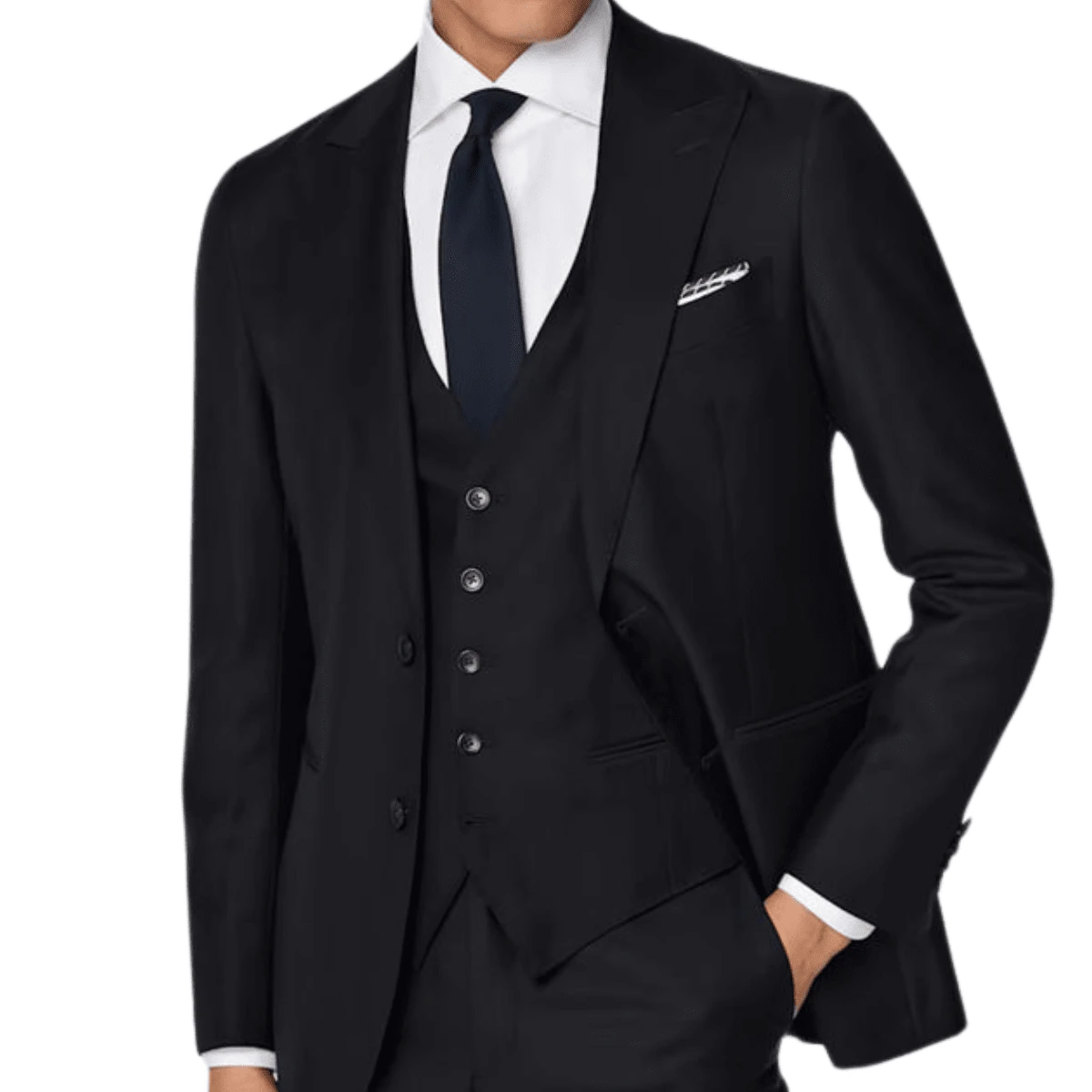 Men's Slim Social Suit Executive Cut Complete Outfit (Pants + Blazer ...