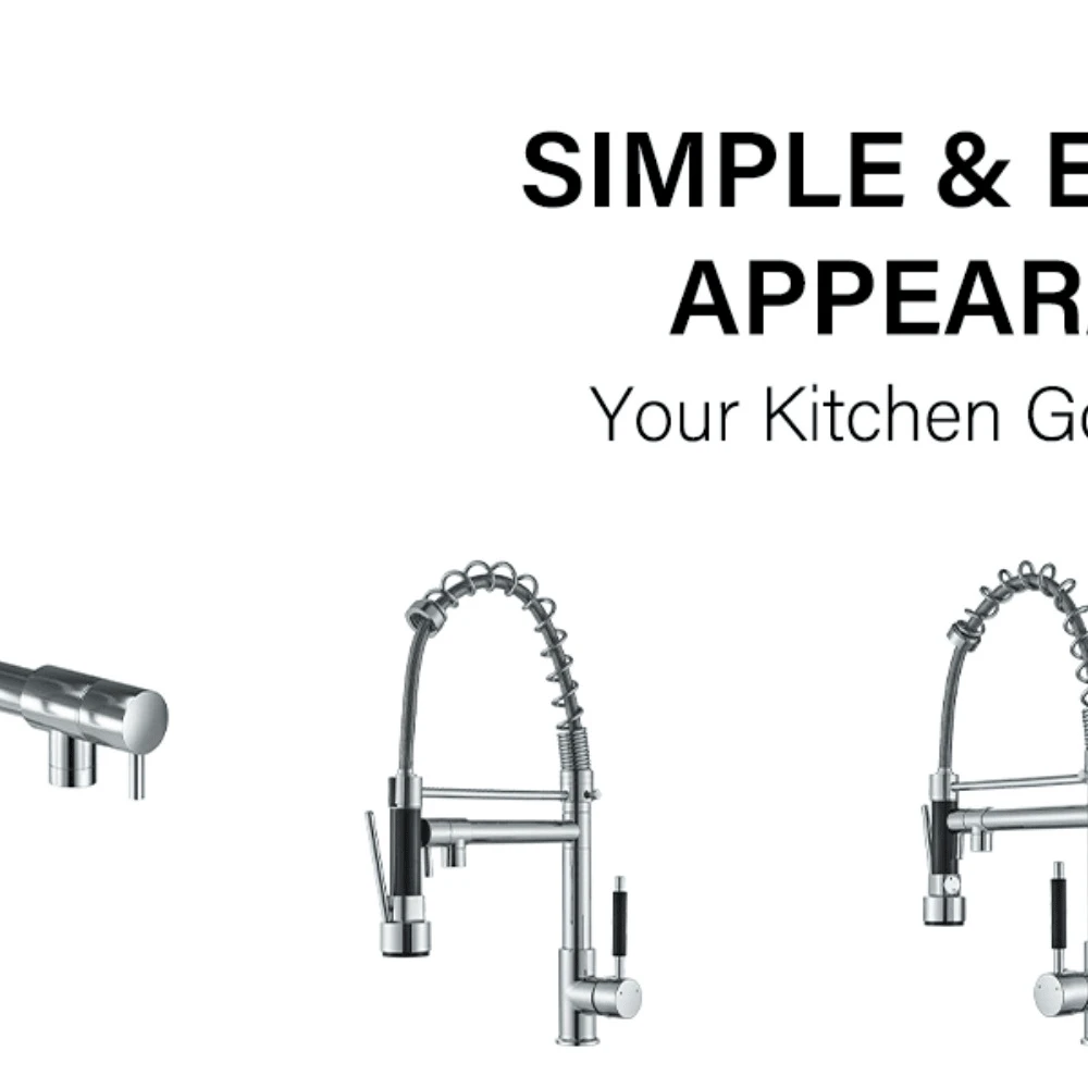Kitchen Sink Mixer Taps Pull Down Spray Spout Brass Monobloc Kitchen ...