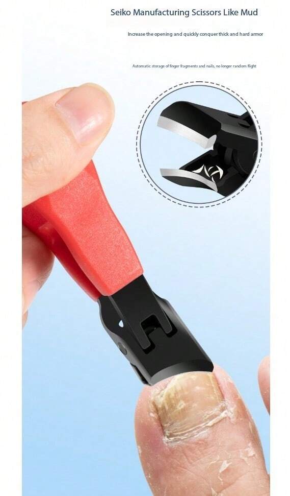 Large Opening Nail Clipper Set, Thick And Hard Toenails, Fingernails ...