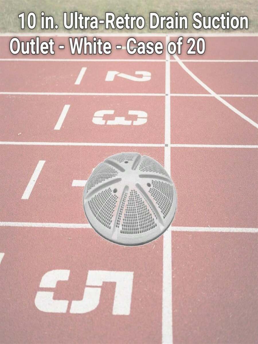 Waterway Plastics 640-2130 V 10 In. Ultra-Retro Drain Suction Outlet ...
