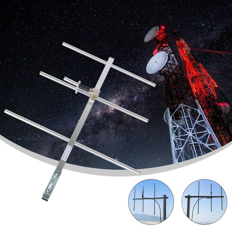 Antena Yagi UHF de 400-470 MHz con ganancia de 7 dBi, antena vertical de alta ganancia para ...