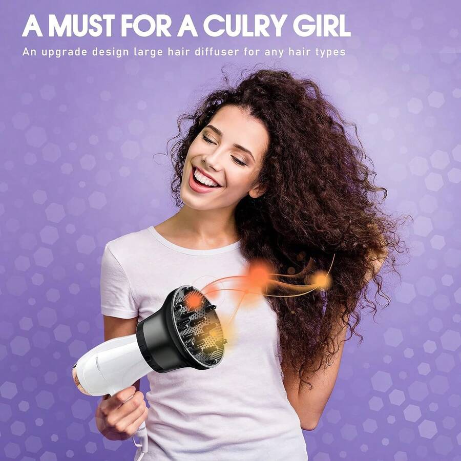 Hair Difuser Attachment Universal Diffuser Hair Dryer For 1.4-Inch To 3 ...