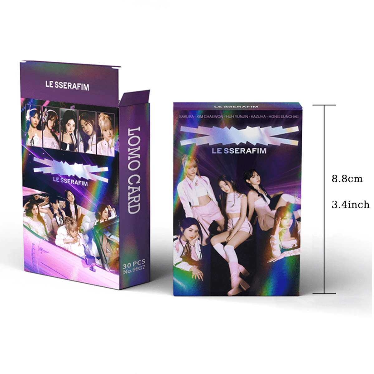 Banpresto 30pcs Laser Holographic Photo Cards, BINI, AESPA, ZEROBASE ...