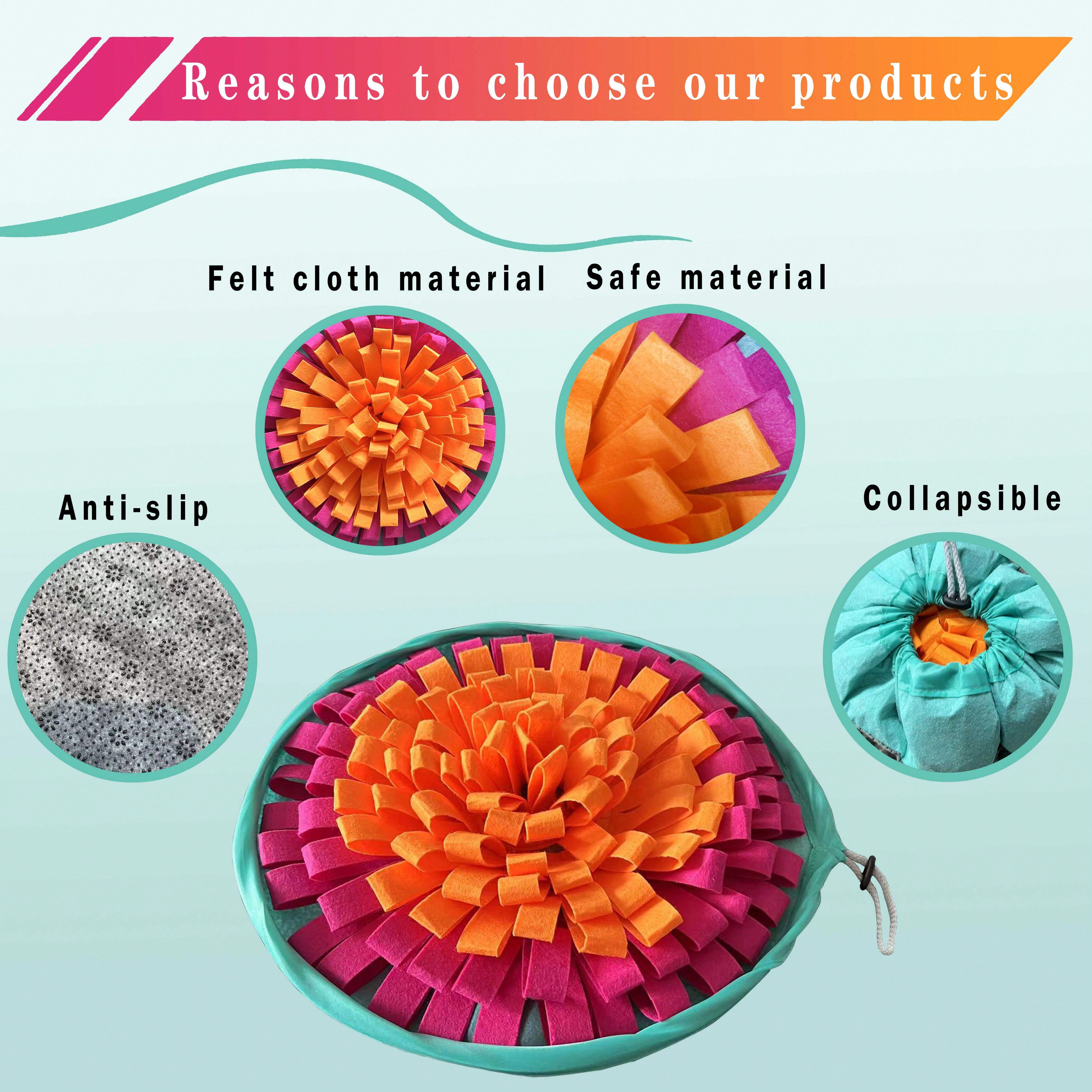 Snuffle Mat For Dogs, Interactive Sniff Mat For Slow Eating And Keep ...