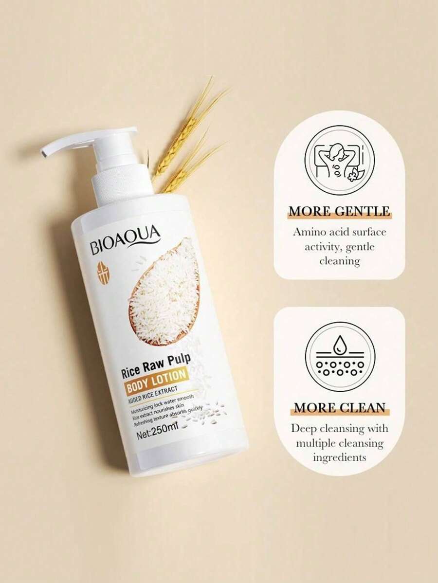 Bioaqua Rice Extract Body Lotion Cream Moisturizes 250ml | SHEIN ITALIA