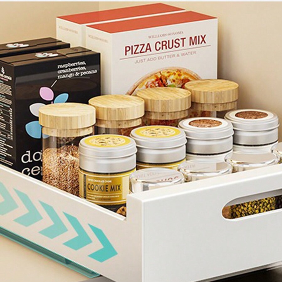 Rails de rangement extensibles pour armoires de cuisine, tiroirs ...