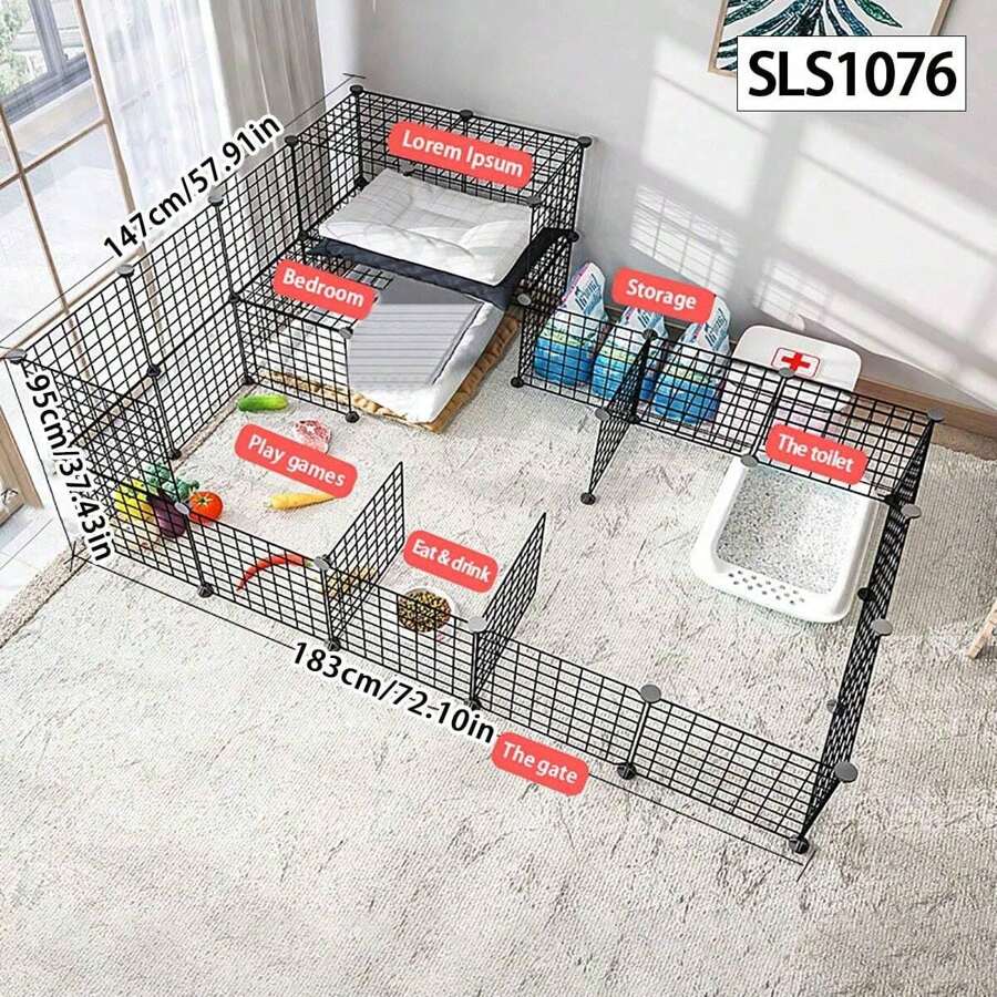Huisdier Honden Hek DIY Kooien Gaas Krat Binnen Vrije Ruimte Katten ...