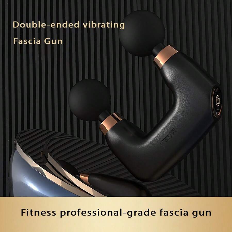 Double Head Mini Fascia Gun Muscle Relaxation Massage Gun USB Charging ...