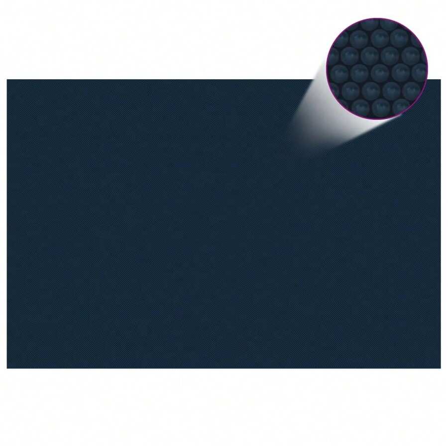 Floating Solar Pool Cover Film 300x200 Cm Black Blue Energy Efficient ...