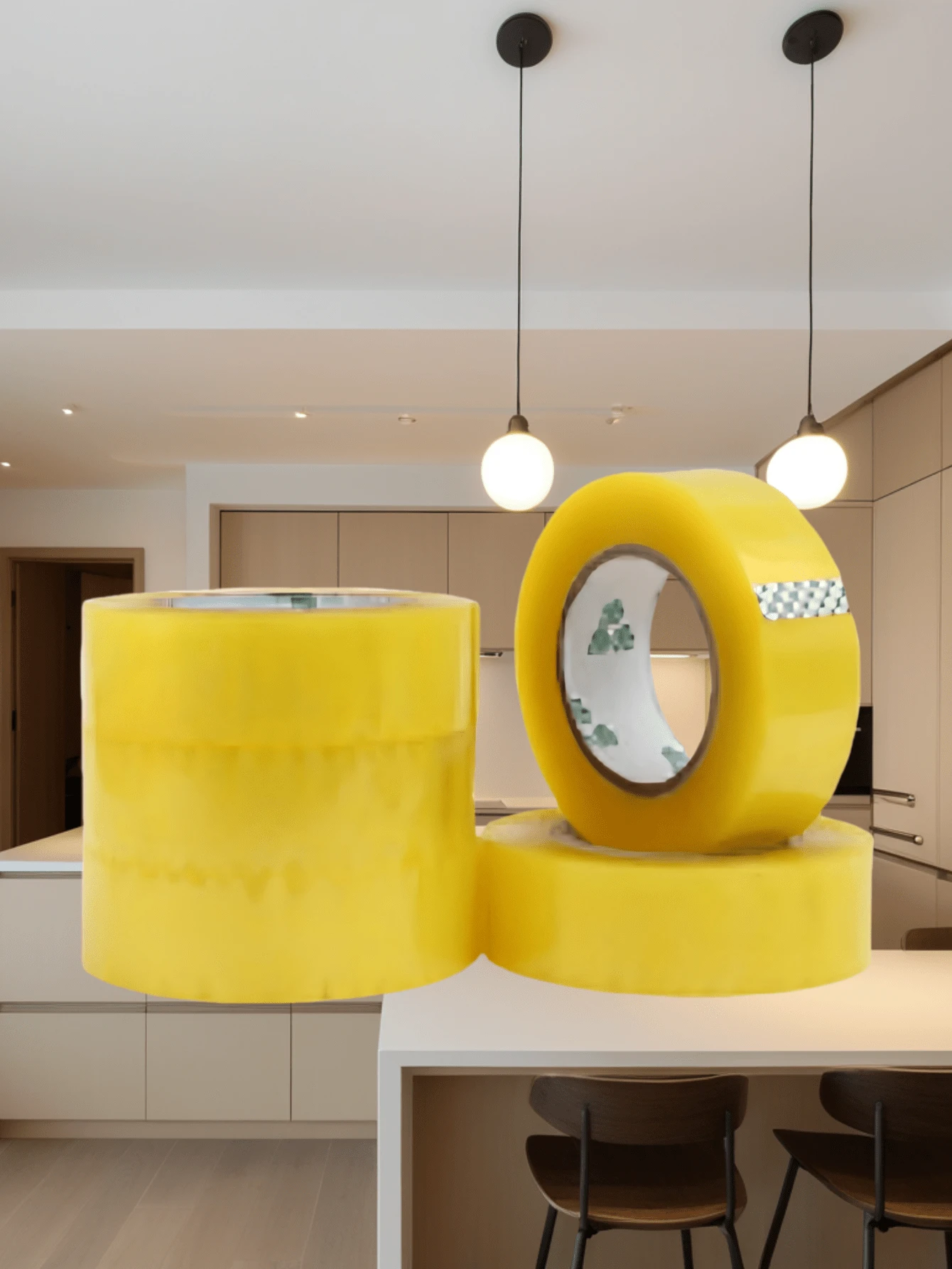 100yds/Roll PE Polyethylene Packing Tape, 1.65 Inch Wide, Transparent ...