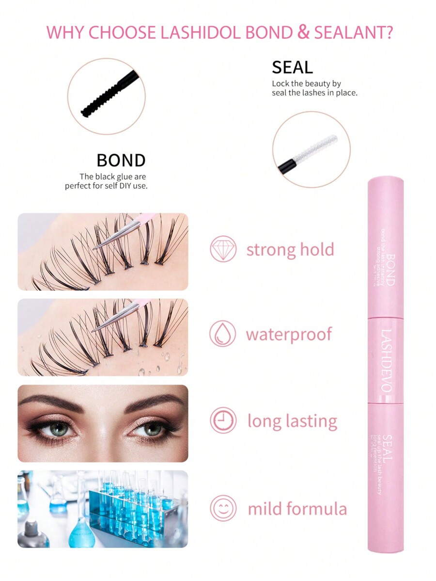 Lash Bond And Seal Waterproof 10ML Bond And Seal For DIY Lash Extension ...
