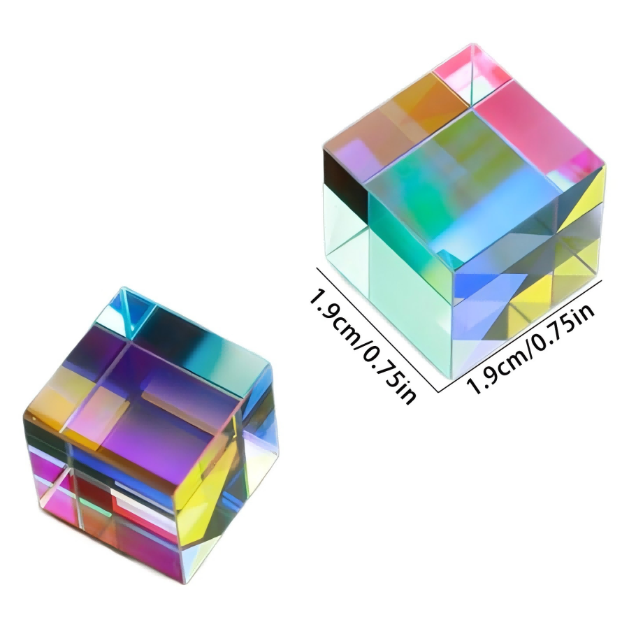 1pc Optical Glass X-Cube Dichroic Cube: RGB Beam Combiner Splitter ...