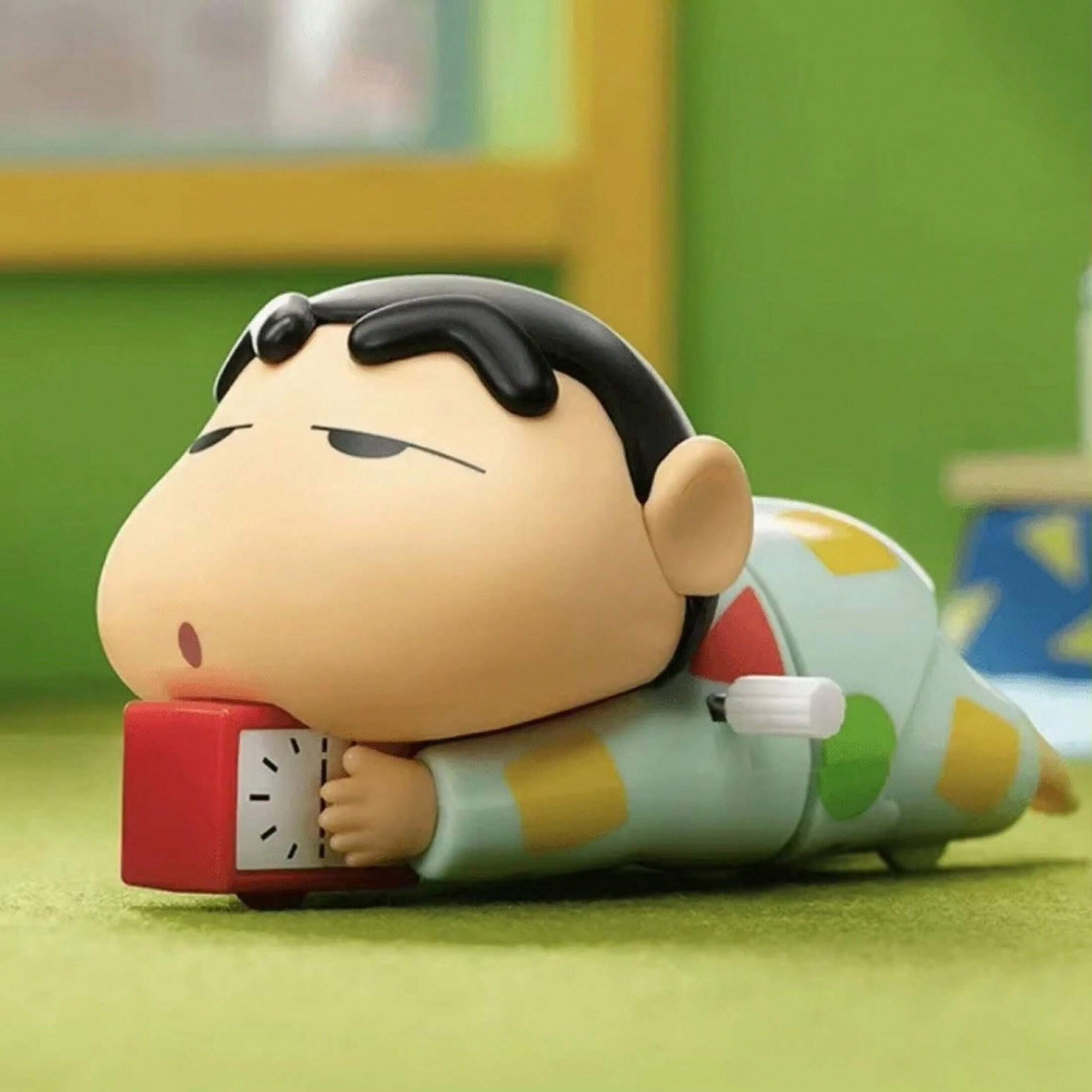 CRAYON SHINCHAN Crayon Shin Chan Doesn't Want To Get Up, Crawls, Wind ...