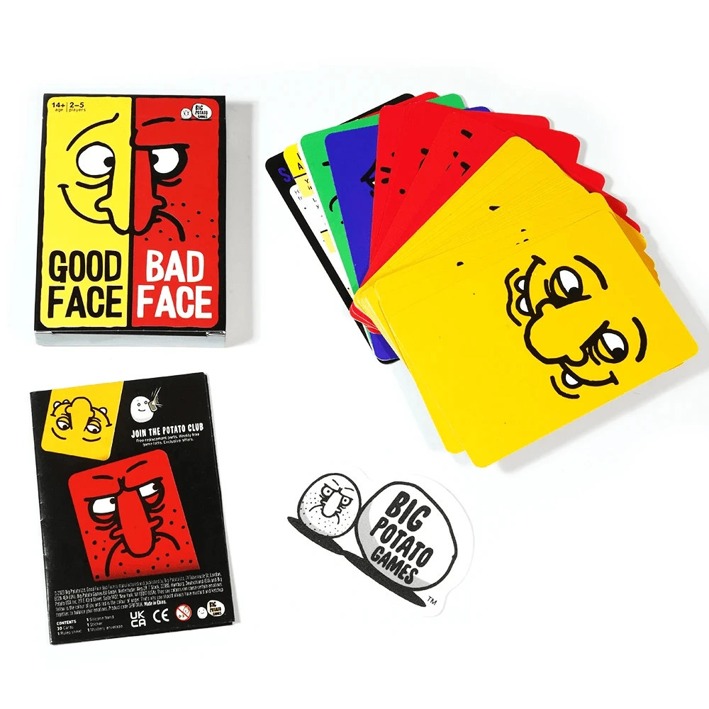 Good Face Bad Face Card Game - Funny Family Gathering And Travel Card ...