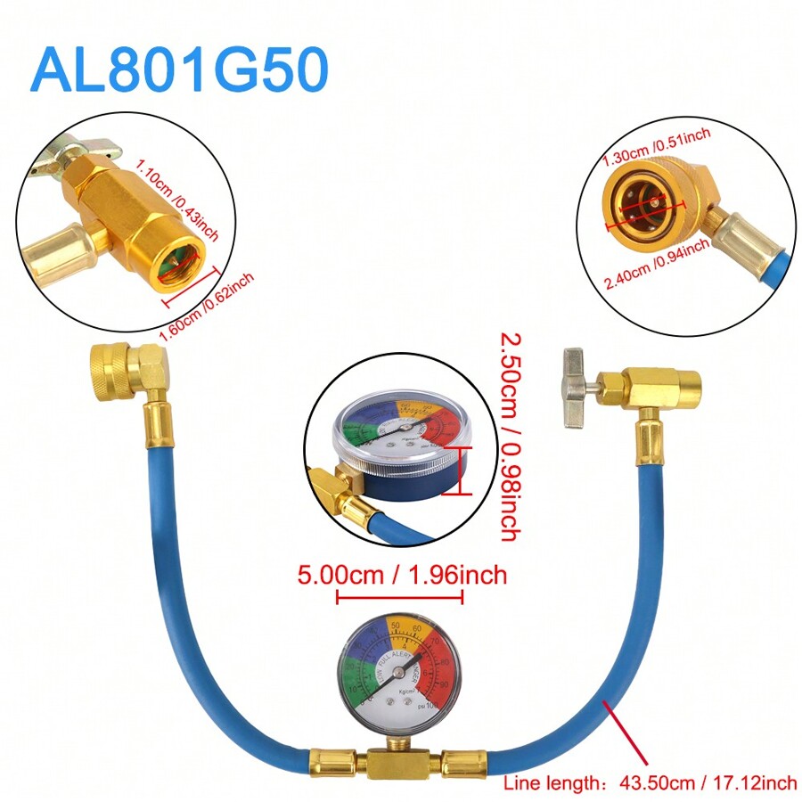 R134a Refrigerante Open Valve Charging Pipe Freon R134a Air ...