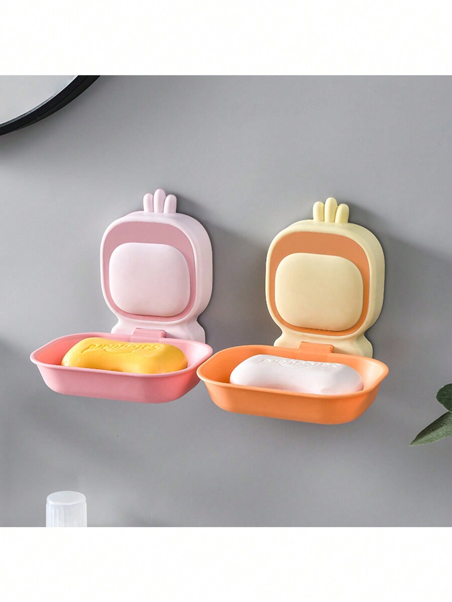 Alien Shaped Children's Soap Dish, Creative Drain-Free No Punching Soap ...
