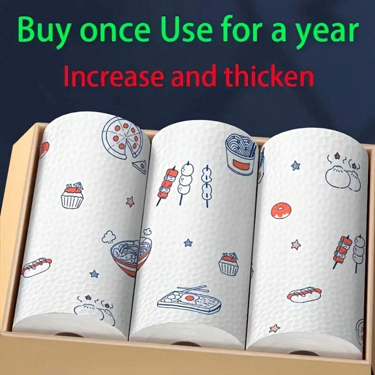 3-Ply Tissue Paper Towels - Multi-Pack, Disposable Multi-Layer Tissue ...