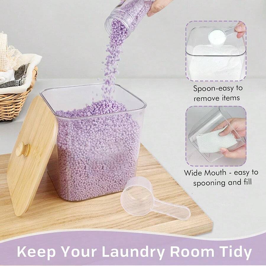 1/2 Packs Laundry Pods Container,Laundry Room Organization And Storage ...