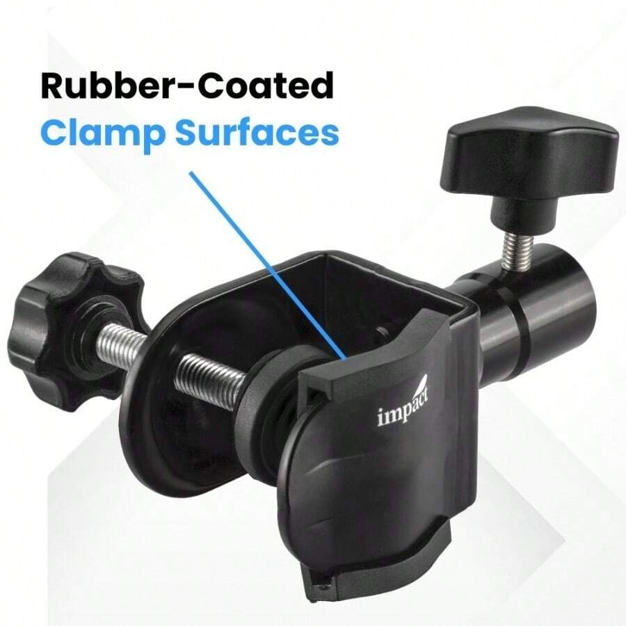 Impact Heavy-Duty Adjustable Pole Clamp With Baby Receiver Steel ...