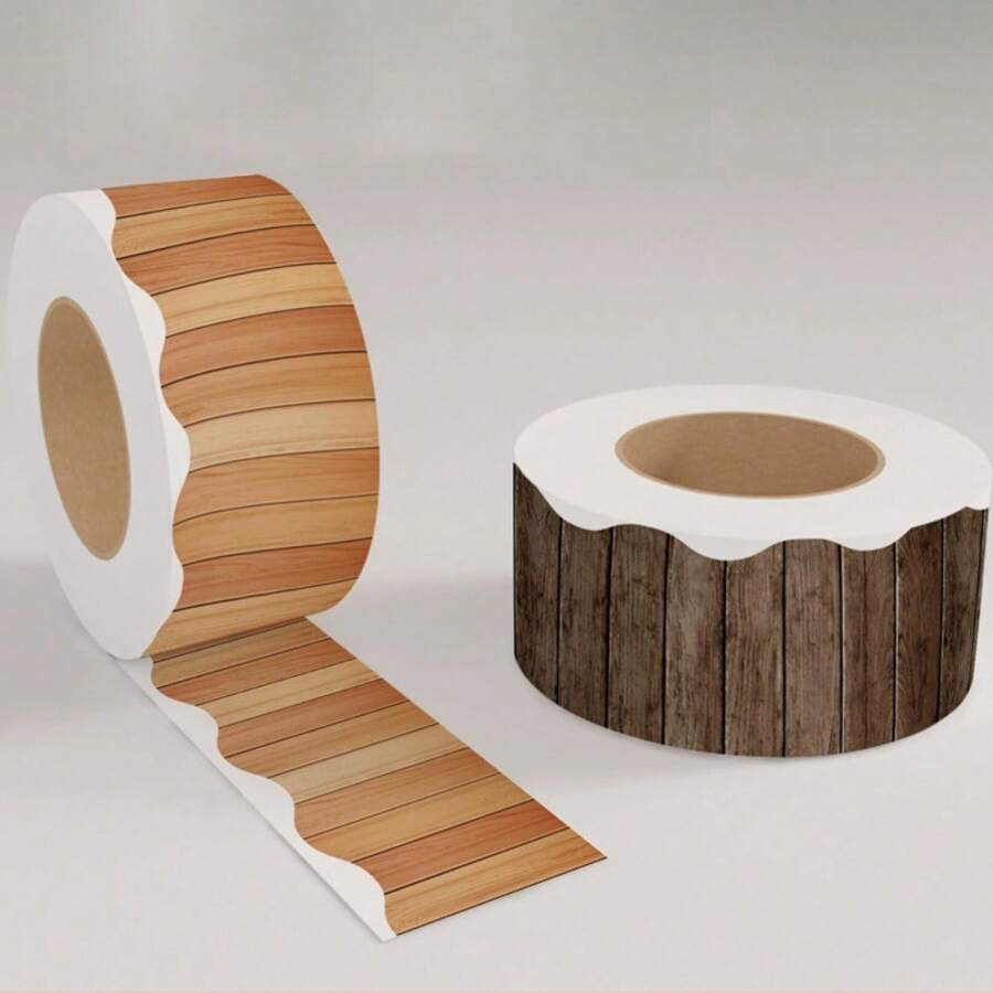 1pc 65 Ft Antique Wood Style Self-Adhesive Bulletin Board Borders ...