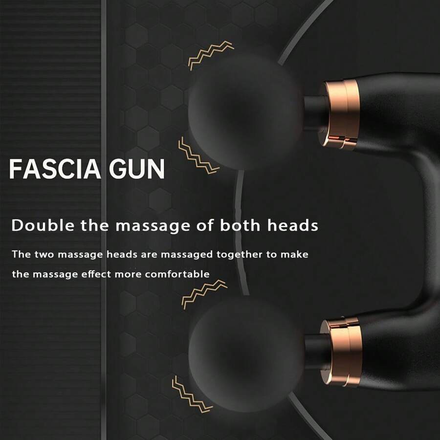Double Head Mini Fascia Gun Muscle Relaxation Massage Gun USB Charging ...