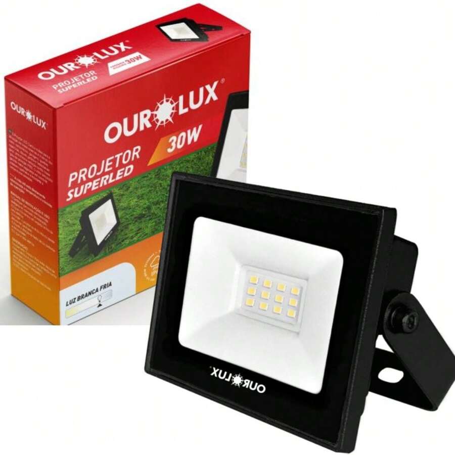 LED REFLECTOR 30W 6.5K OUROLUX PROJECTOR SPOTLIGHT SLIM COOL WHITE LOW ...