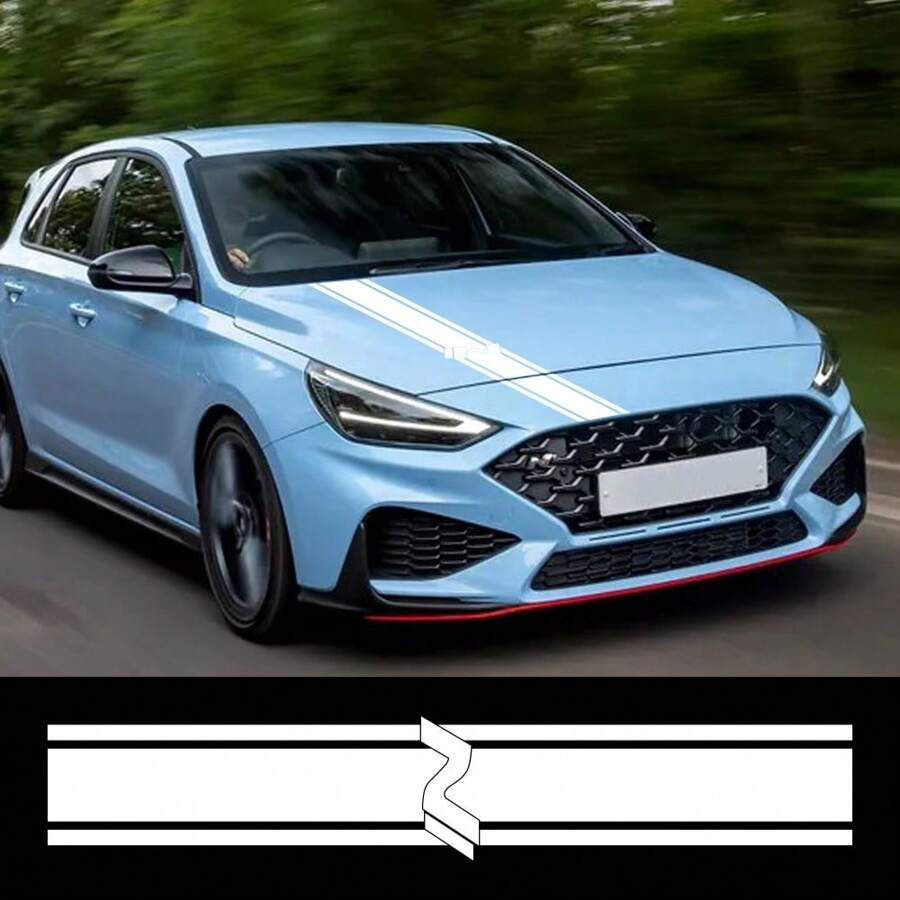 For I30N I30 I20 N-Line GDI MK3 Racing Sport Car Hood Bonnet Sticker ...
