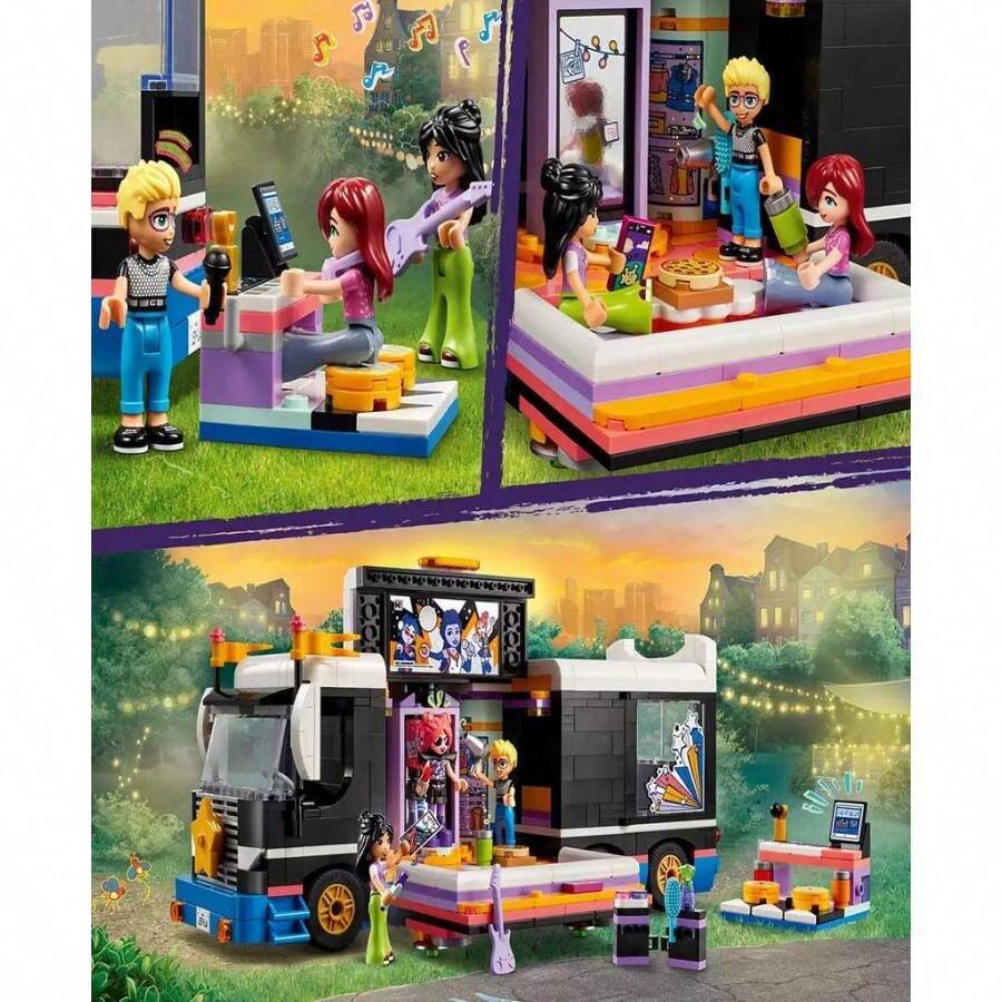 LEGO LEGO® | Friends Pop Star Music Tour Bus Play Together Toy 42619 ...