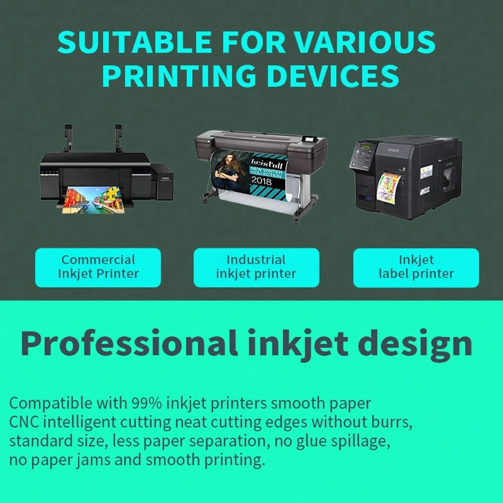 Papel para Impressão A4 Filme Autocolante Prateado Holográfico de ...