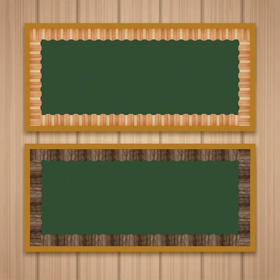 1pc 65 Ft Antique Wood Style Self-Adhesive Bulletin Board Borders ...