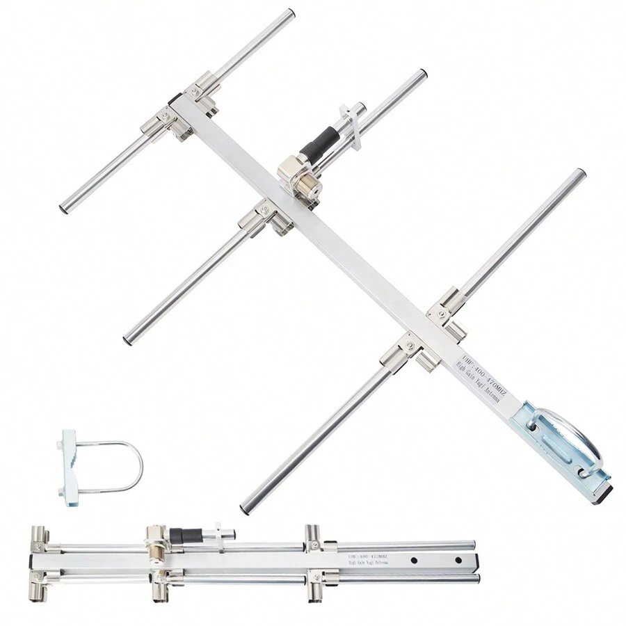 UHF High Gain Foldable Yagi Antenna 400-470Mhz 70cm Outdoor Directional ...