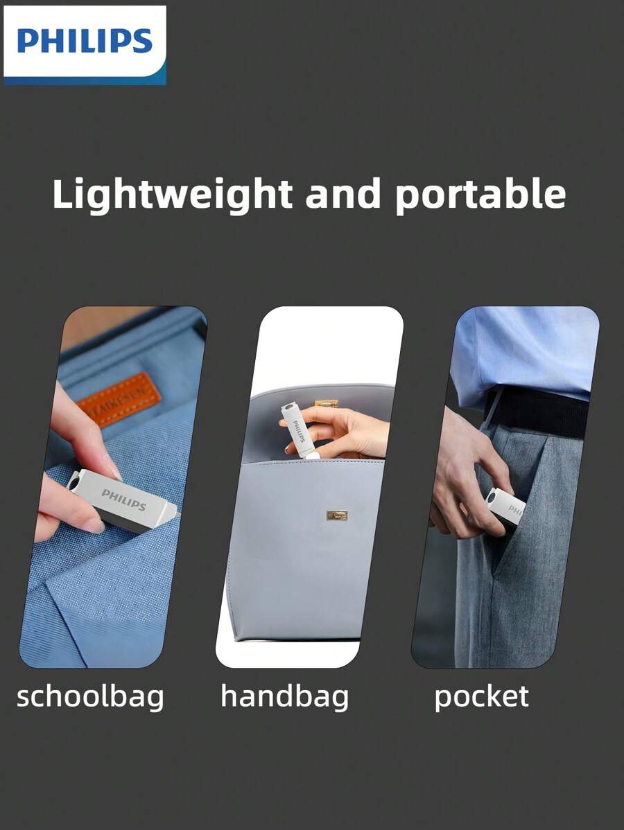 PHILIPS PHILIPS 64GB USB Flash Drive USB 2.0 Thumb Drives Jump Drive ...