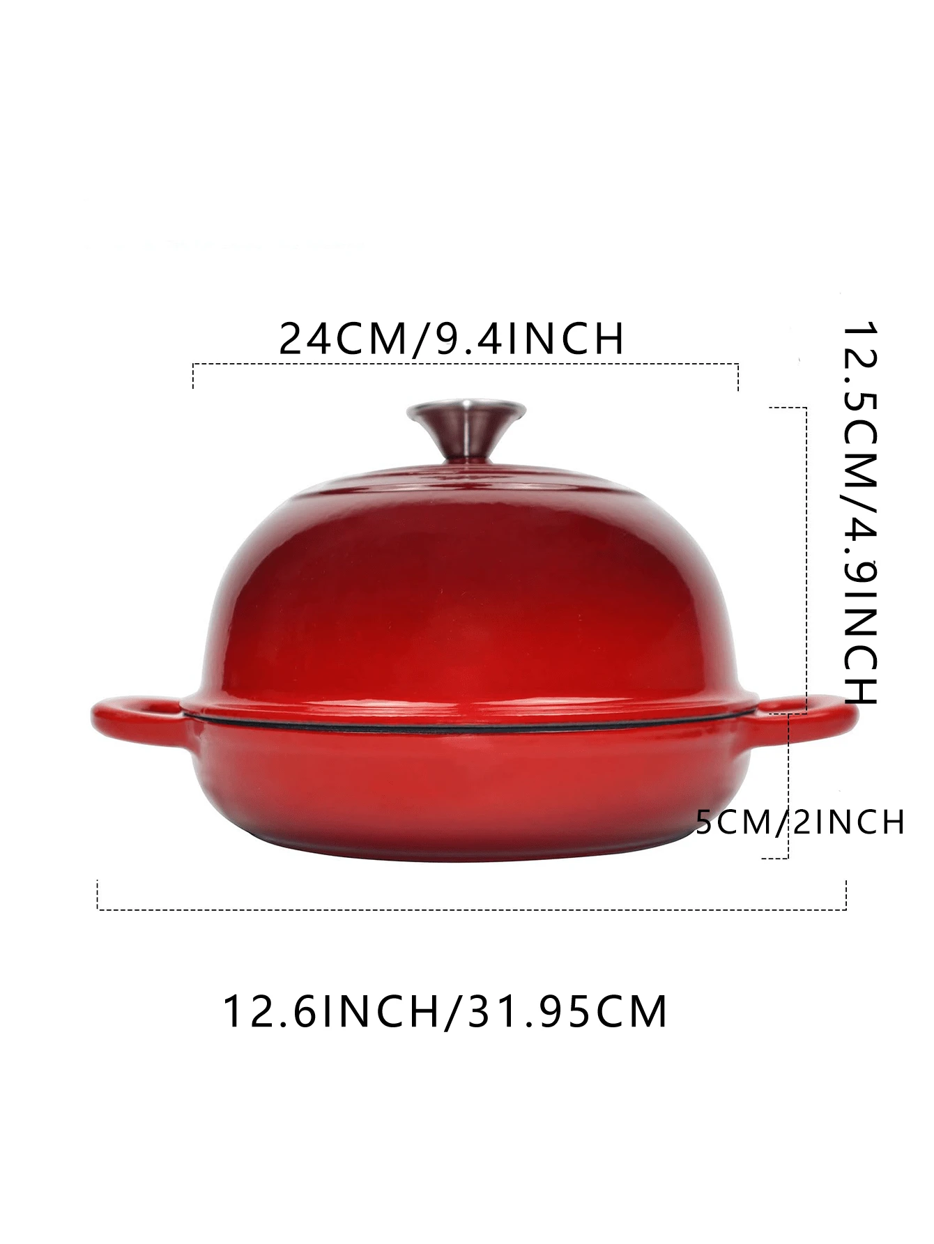 Round Enameled Cast Iron Bread Oven For Sourdough Bread Baking ...